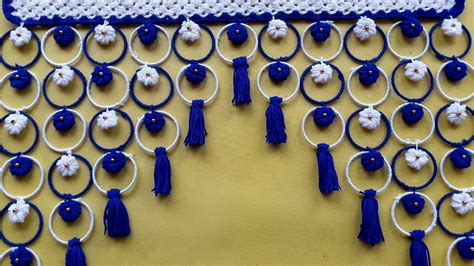 How To Make Woolen Wall Hanging Toran Making At Home Diy Door Hanging