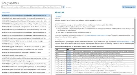 applying x updates or platform binary updates to a microsoft dynamics