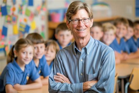 Premium Photo Elementary School Teacher Looking At The Camera