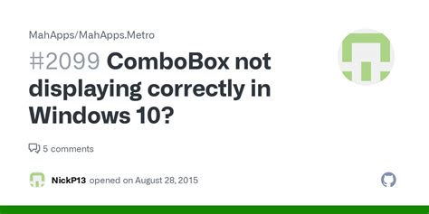 Combobox Not Displaying Correctly In Windows Issue Mahapps Mahapps Metro Github