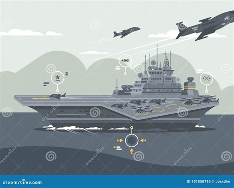 Aircraft Carrier Icon Symbol Clip Art Pictogram Depicting Navy
