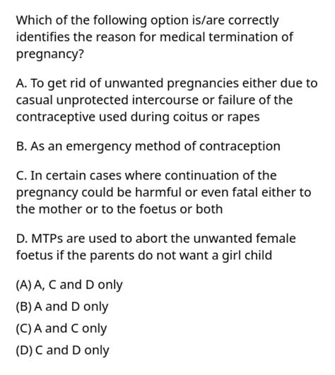 Which Of The Following Option Is Are Correctly Identifies The Reason For