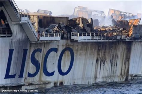 Dfds Lisco Gloria Weather Deck Fire Unifire Ab