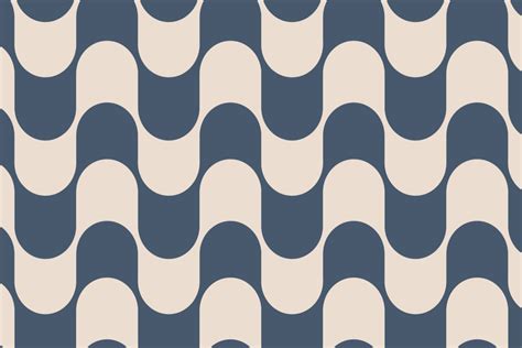 Blue Groovy Retro Pattern Wallpaper Hovia