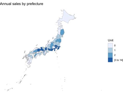 Rで塗り分け地図gisを作成する方法の備忘録（初心者向け） データ可視化 Qiita