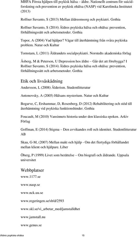 Äldres psykiska ohälsa PDF Gratis nedladdning
