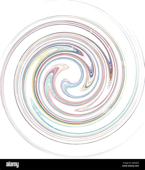 Curve Rotated Volute Helix Shape Colorful Spiral Swirl And Twirl