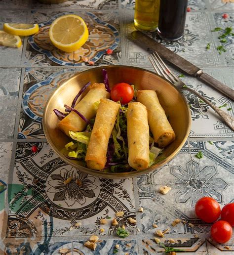 رقائق الجبن Cheese Rolls مطعم خان الريحان