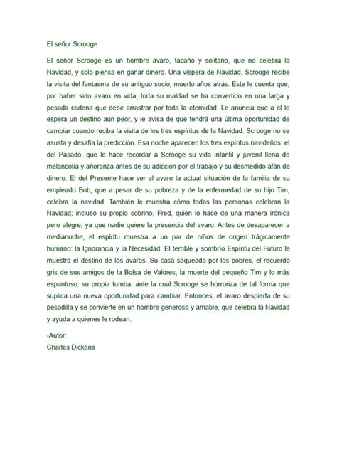 Señor Scrooge Pdf