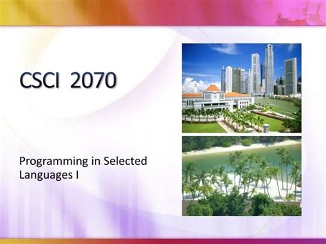 Ppt Csci 2070 Powerpoint Presentation Free Download Id3903478