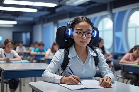 Premium Ai Image Futuristic Classroom Assessment Methods Beyond
