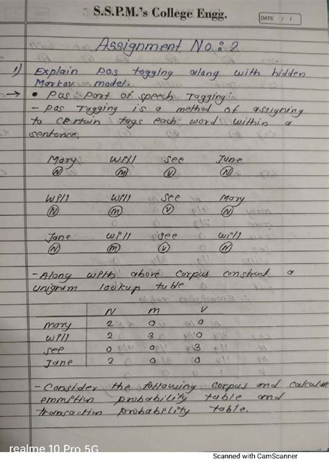 NLP ASS Gfgdtrdhytry College Engg DATE Assignment No Explain Pos Togging Along With