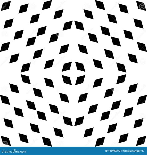 Vector Geometric Seamless Pattern With Rhombuses Curved Stock Vector Illustration Of Moroccan