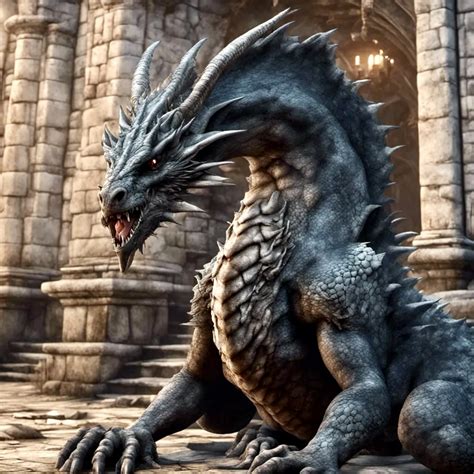 Download Ai Generated Castle Dragon Royalty Free Stock Illustration