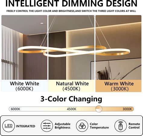 Candelabro LED dorado para iluminación de isla de cocina lámpara