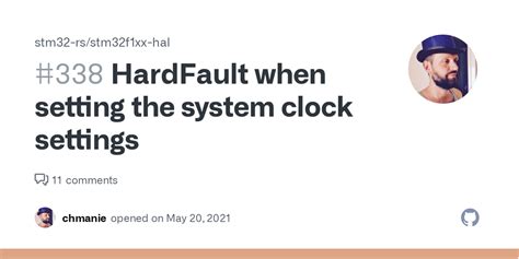 Hardfault When Setting The System Clock Settings · Issue 338 · Stm32