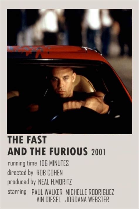 The Fast And The Furious Polaroid Poster Fast And Furious Furious