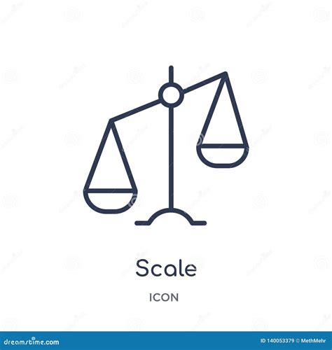 Linear Scale Icon From Delivery And Logistic Outline Collection Thin