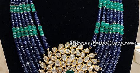 Multi Color Beads Set With Locket Jewellery Designs
