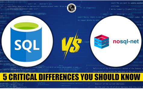 SQL Vs NoSQL Critical Differences You Should Know