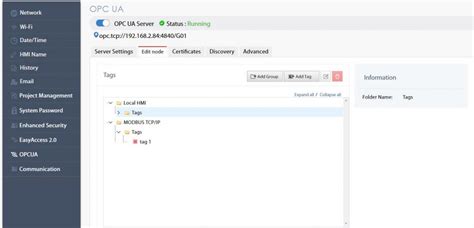 OPC UA Server Web Configuration Weintek Forum