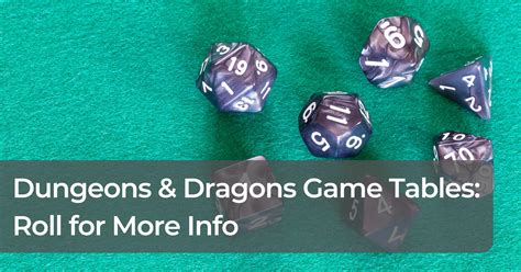 Dnd Tables Roll For More Info On Buying Your Own Dungeons And Dragons