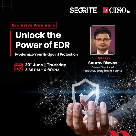Seqrite On Linkedin Edr Cybersecurity Edr Seqrite Webinar