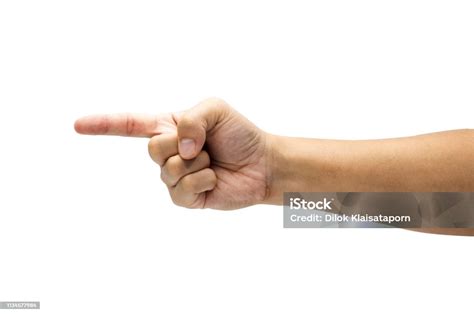 흰색 바탕에 방향을 가리키는 집게 손가락이 나 검지 손가락 분리 및 클리핑 경로이미지 1에 대한 스톡 사진 및 기타 이미지
