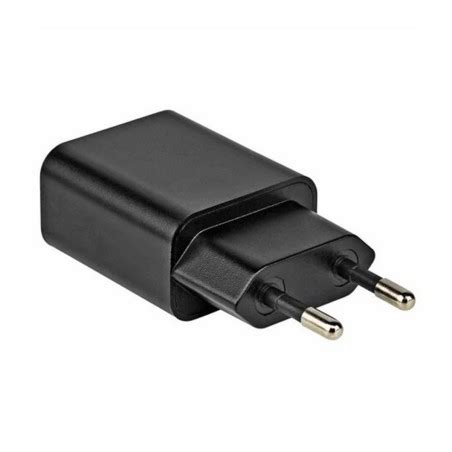 USB 230V Oplader Adapter Sort Med Output 5V 1A