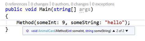 Button Or Link To Show Overloads Of Method · Issue 46271 · Dotnetroslyn · Github
