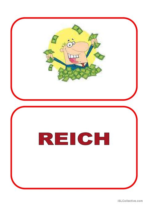 Flashkarten Adjektive wort flash k Deutsch DAF Arbeitsblätter pdf doc