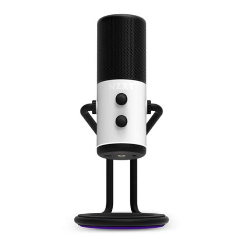 Nzxt Capsule Cardioid Usb Gaming Streaming Microphone White Ln