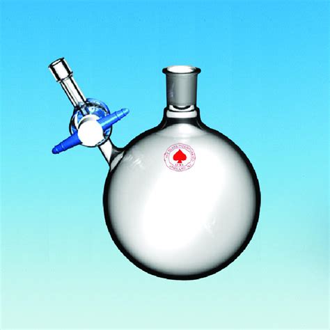 Round Bottom Flasks With Stopcock Septum Port Ace Glass Round Bottom