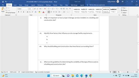 Solved CPCCBC4005 AWB F V1 0 Compatibility Mode Word Table