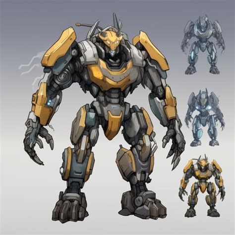 Create Mecha Robot Armor Character Concept By Hexoopseer Fiverr