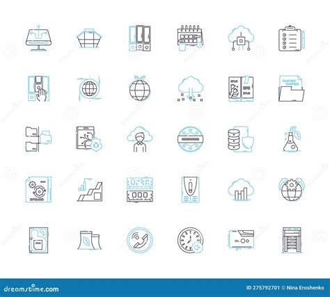Cloud Retention Linear Icons Set Archiving Backup Compliance Data Deduplication Disaster