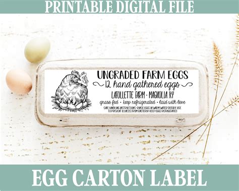 Printable Egg Carton Labels All Free Printables