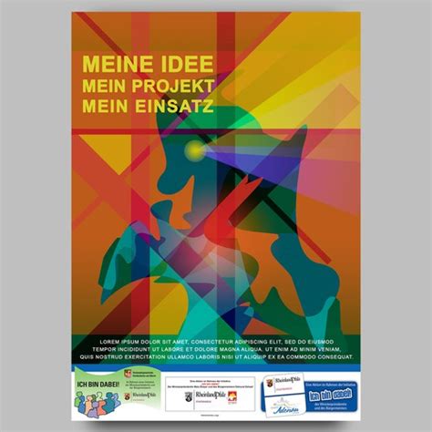 Plakat Ehrenamt Junge Erwachsene Poster Wettbewerb