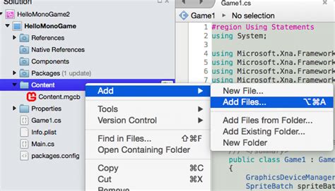 getting started with monogame on macos