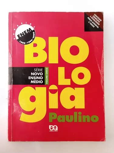 Livro Biologia Vol Único Paulino Ensino Médio Enem MercadoLivre