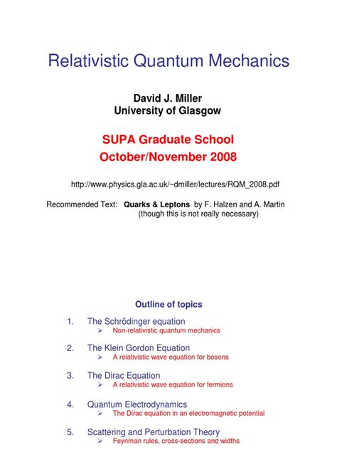 Relativistic Quantum Mechanics Momentum