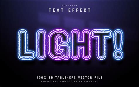 Premium Vector Red Light Text Effect