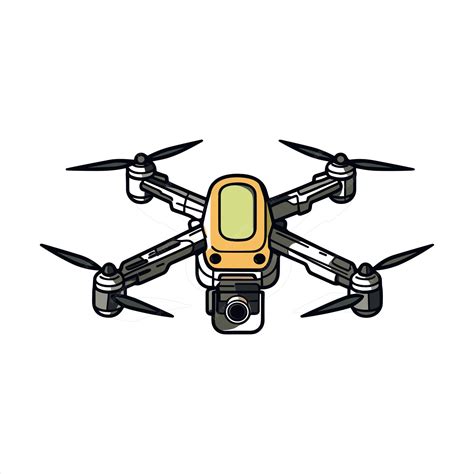 Modèle De Logo Dicône De Drone De Drone Volant Avec Illustration