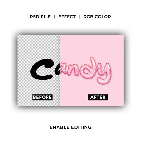 Premium Psd Glossy Surface Text Effect