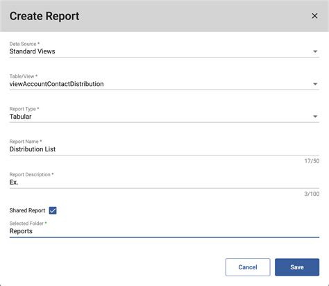 Creating A Distribution List Report Sugar Support