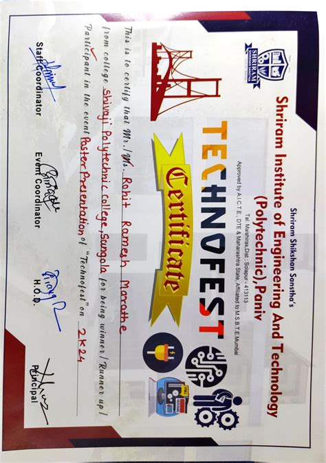 Rohit Marathe On Linkedin Impoveskill Posterpresentation Shriraminstitute