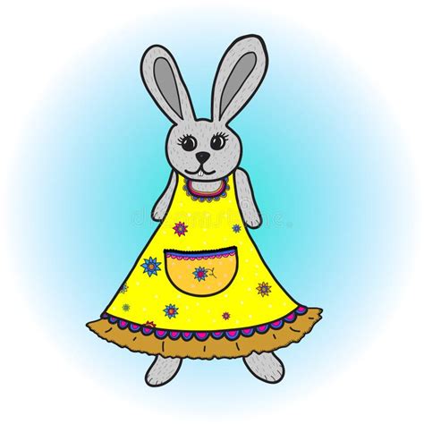 Funny Cartoon Rabbit Stock Vector Illustration Of Sketch 77132055