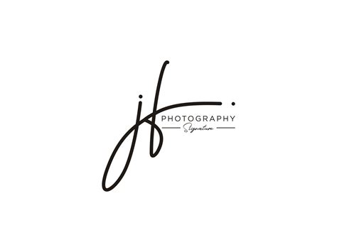 Letter Jf Signature Logo Template Vector 10939012 Vector Art At Vecteezy