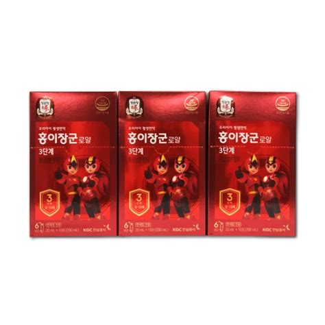 정관장 홍이장군 로얄 3단계 20ml X 30포 겉케이스 없음 티몬