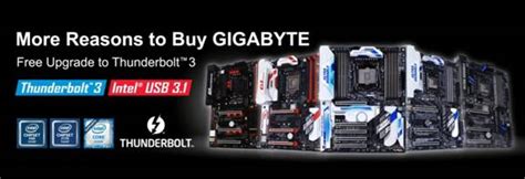 Free Gigabyte Thunderbolt 3 Upgrade Tech Arp